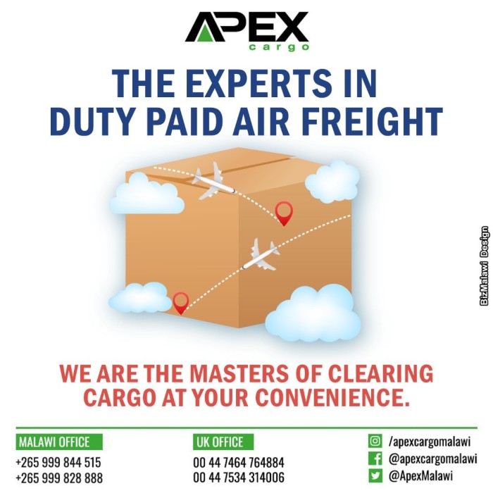Apex Cargo - Malawi's Largest Online Directory & National Search Engine